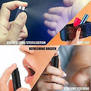 KOIBITO 8ml/5PCS Portable Mini Perfume Atomizer Bottles, Empty Refillable Mini Size Cologne Spray Bottle, Pocket Travel Perfume Sample Bottles