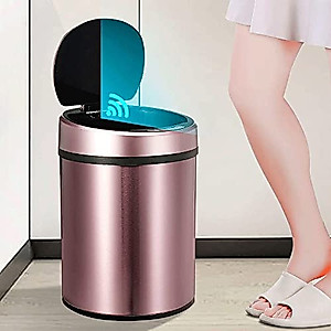 CZDYUF 8L Sensor Trash Can Rechargeable Automatic Smart Waste Bin Infrared Induction Touchless Dustbin ( Color : D , Size : 335*243mm )