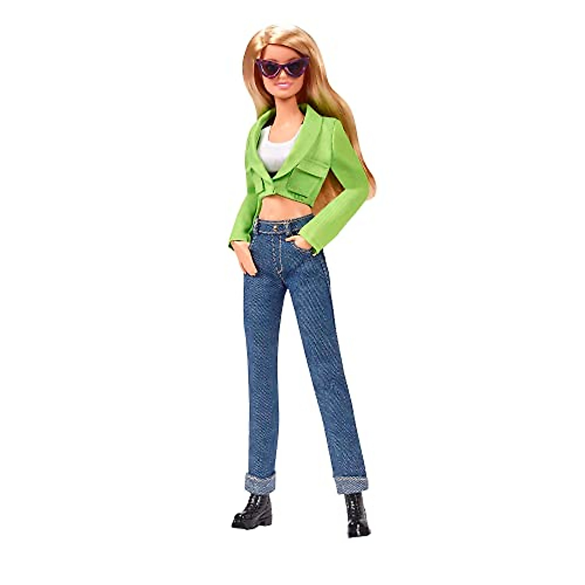 Barbie ​BarbieStyle Fashion Studio Set with Fully Posable Doll (Blonde), Vanity with Mirror & Chair, 2 Looks, 3 Pairs of Shoes & 15 Accessories, HBX98