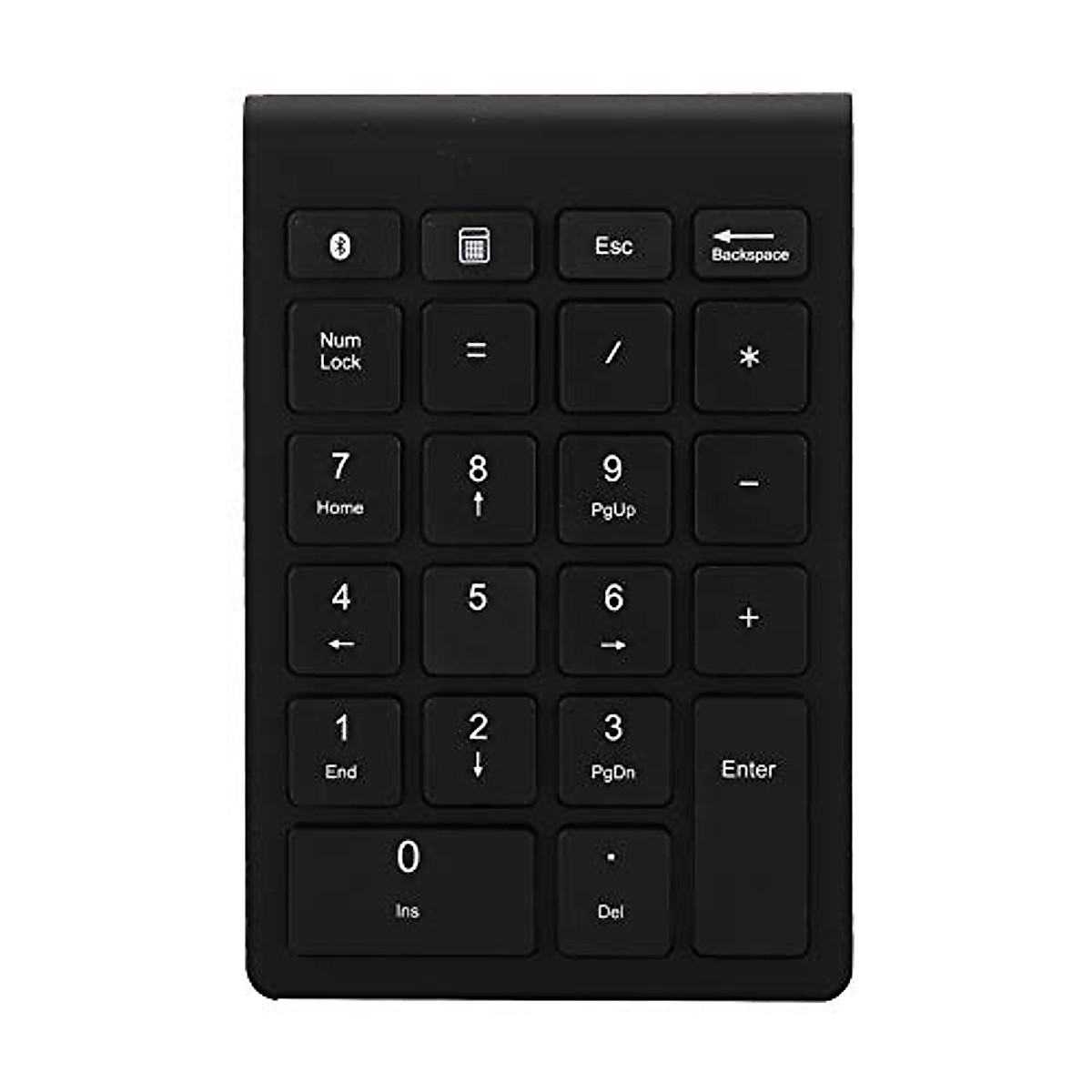 22 Keys Wireless Numeric Keypad Portable Mini Keyboard Number Pad Ultrathin Numeric Keyboard Numpad for Laptop Desktop Computer PC (Black)