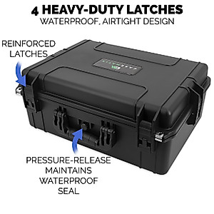 CASEMATIX Hard Shell Travel Case Pro Edition Compatible with Xbox Series X Console, Controllers, Headset and Other Accessories - IPX7 Waterproof, Crushproof Carrying Case with Customized Foam Interior