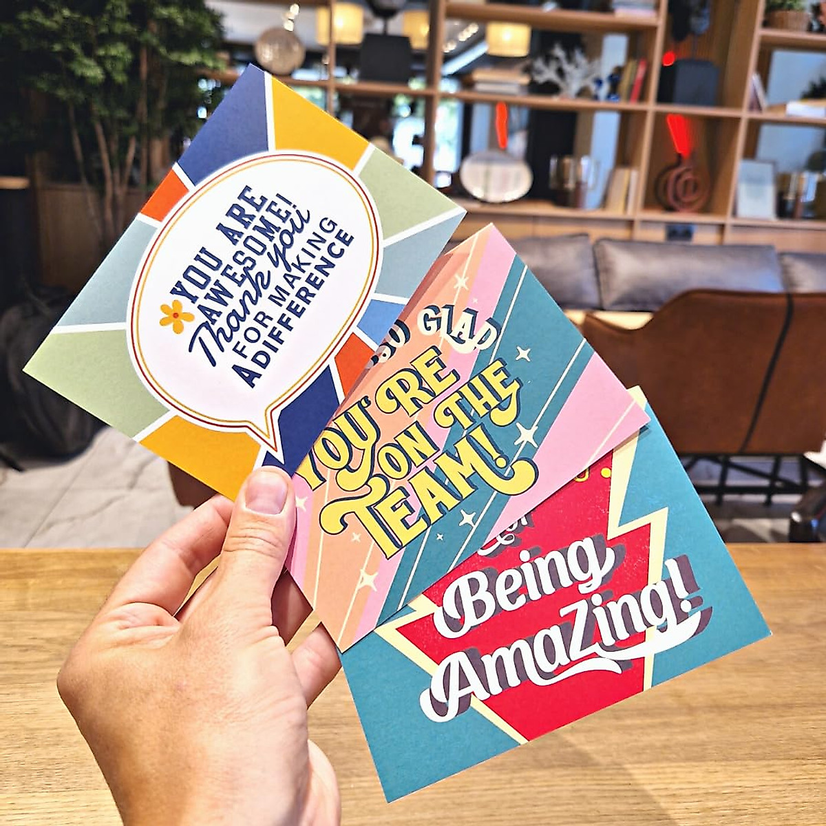 Hat Acrobat Employee Appreciation Cards with Envelopes - 24 Encouragement Cards to Inspire Your Team, Staff, Appreciation Cards for Students or The Perfect Appreciation Gifts Compliment (8 designs)