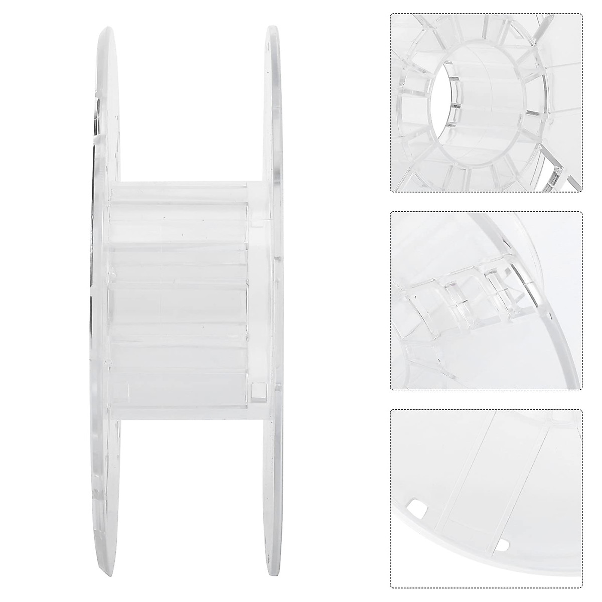 DOITOOL 3D Printer Filament Reusable Spool 3D Printer Accessories Hollow Bobbin 1kg Spool Filament Reel Parts, 7.87 x 7.87 x 2.56 inch