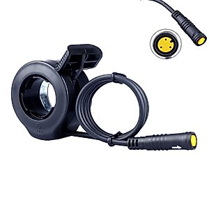 Thumb Throttle for Bafang ,3 PIN Speed Governing Controller for 8fun, Mid Drive Motor Hub Motor Electric Bicycle Conversion Kits E-Bike Throttle 17.7 inch