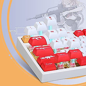 VKPROEY PBT Keycaps Set 137Key XDA Profile, Dye-Sublimation, Customized Keycaps with Puller for Mechanical Gaming Keyboard, Compatible with Gateron MX Switches, Fits 96/98/104/108 Major-Sizes