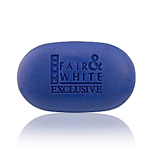 FAIR & WHITE Exclusive Exfoliating Soap, 200g / 7oz - Moisturizing Bar Soap For Face and Body