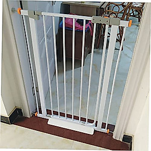 House Walk Stairs Heavy for Plastic Thru Doorways Guardrail Metal Door White Fixator Pet Stairways Part Pedalboard Holder Safety Duty Anti-Kicking Proofing Stairway Board Dog