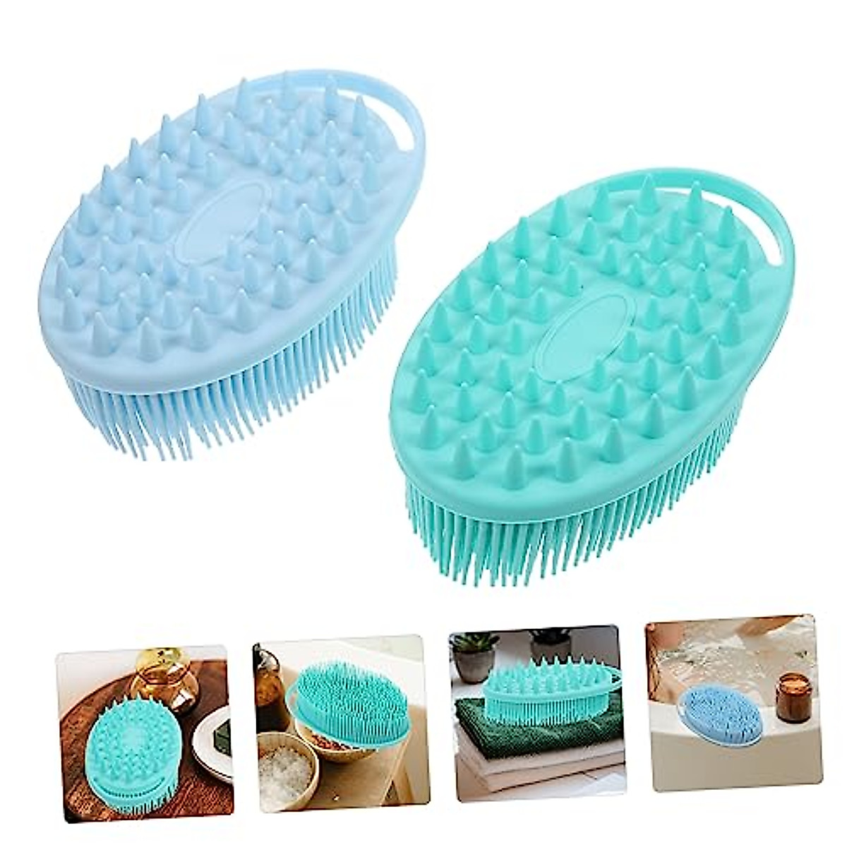 FOMIYES 8 pcs Bath Rinser exfoliantes para el Cuerpo Bath Scrubber for Body Foot Scrubber in Shower Body scrubbers exfoliating Brush Tactile Brush Massage Brush Body wash Double Sided