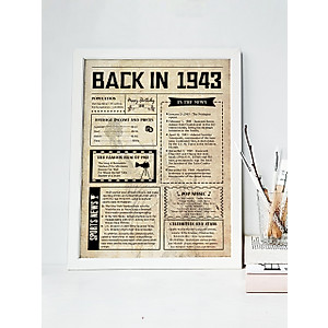 Smnwinsl 81st Birthday Cards for Grandma Grandpa,81st Birthday Decorations for Men Women,81st Birthday Gifts for Dad Mom,81st Birthday Cards for Friend,1943 Birthday Cards for Husband Wife