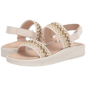 Easy Spirit Women's RAINA8 Wedge Sandal, Beige 110, 10 Wide