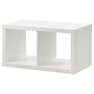 MAC Storage Display Shelving Drawer Unit Smooth Surfaces and Rounded Corners Gives Feel of Quality, You Can Personalize the Bedroom Hallway Living Room Shelf Storage Corner 42x77 CM White