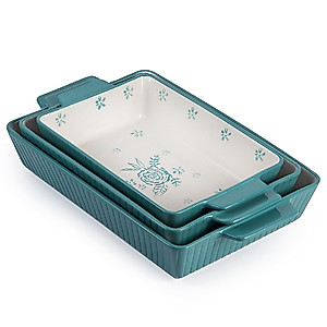 Wisenvoy Baking Dish Casserole Dish Ceramic Casserole Dishes For Oven Lasagna Pan Bakeware Sets Baking Dish Set