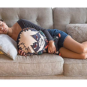Official My Hero Academia Character Pillow - 20-Inch Katsuki Bakugo Doll Body Replica - Gift for Friends, Family, and Fans - Bed, Couch, Room Decoration - Soft Throw Cushion - Licensed Merchandise