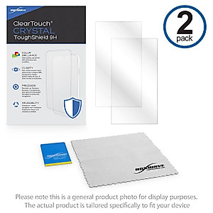 BoxWave Screen Protector Compatible with Ecobee EB-STATE3LTP-02 - ClearTouch Crystal ToughShield 9H (2-Pack), Clear 9H Tough Flexible Film Screen Protector