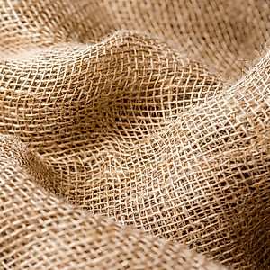 Natural Burlap Fabric BUR40-5YDS Burlap, Burlap Jute Fabric for Weddings Table Runner Arts & Crafts Tree Wraps for Winter Placemat (40” Wide x 5 Yards)