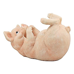 Ebros Babe Farm Pink Pig Wine Holder Decor Statue Whimsical Practical Pig Wine Caddy Storage Organizer