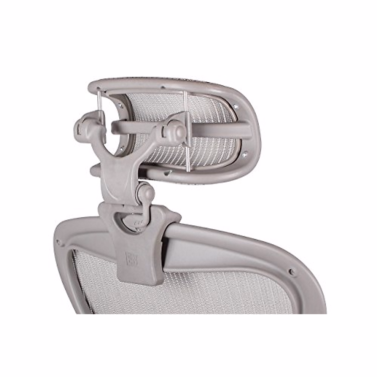 The Original H3 Zinc Headrest for Herman Miller Aeron Chair Plus Casters | Colors and Mesh Match Classic Aeron Chair 2016 and Earlier Models | Aeron Chair Not Included