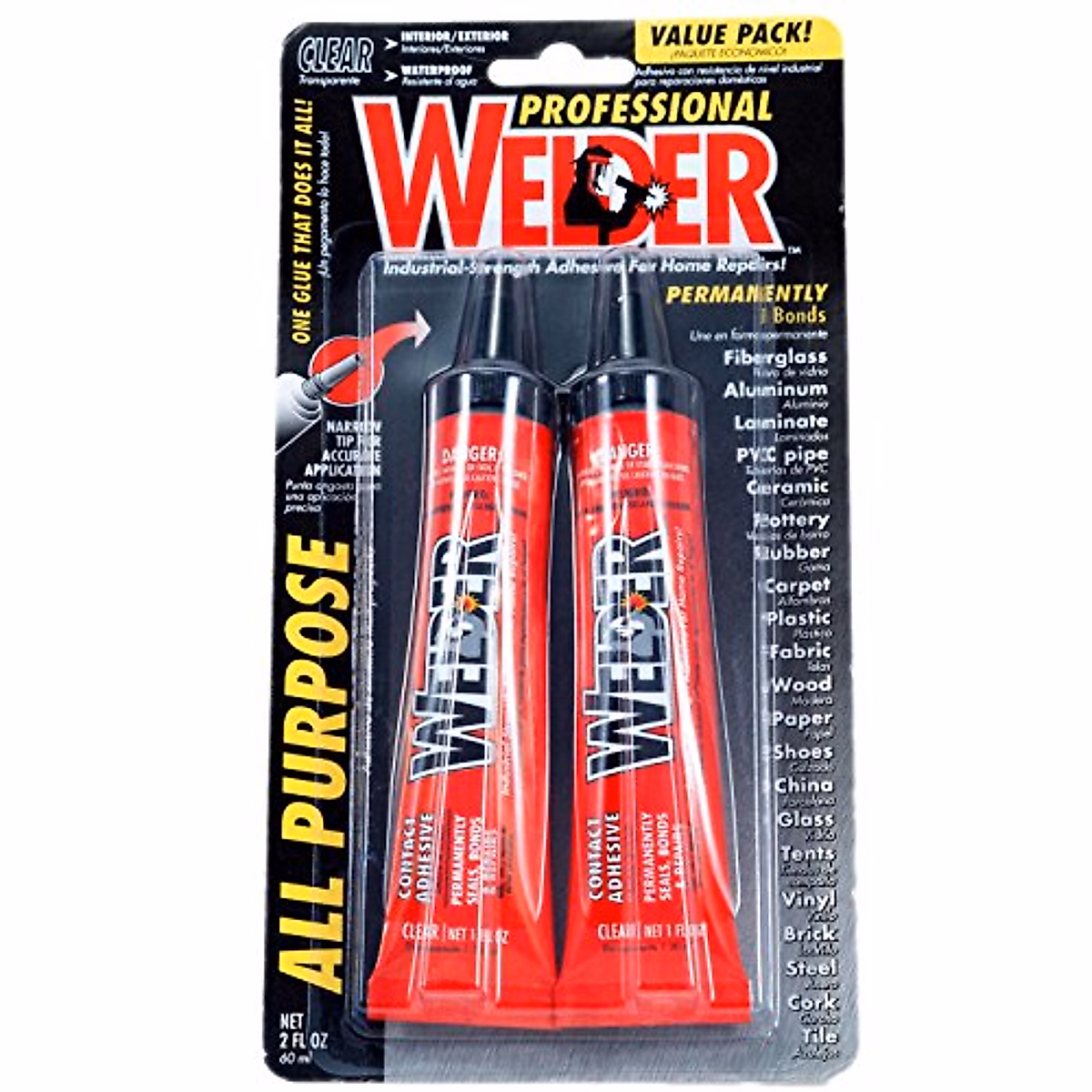 WELDER Homax 730657 1 Oz Professional Adhesive 2 Count