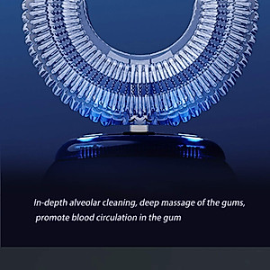 Ljyzoid 2PC U Shaped Kid Electric Toothbrush Replacement Heads, Compatible with U-Type Kids Automatic Electric Toothbrush, Food Grade Silicone Ultrasonic Toothbrush Replacement Head 7-12 Years Old