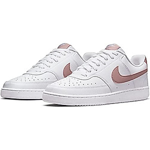 Nike Women's Low-Top Sneakers, White Pink Oxford, 9
