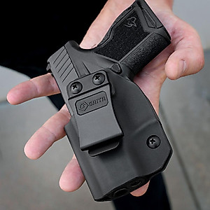 GRITR IWB Kydex Handgun Holster Fits Taurus GX4 9mm | EDC Minimalist Pistol Accessory for Men & Women w/Optic Cut, Adjustable Cant & Retention, Open Bottom, Left Hand