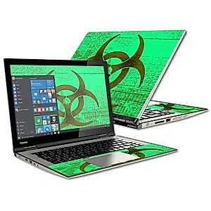 MightySkins Skin Compatible with Toshiba Satellite Radius 12.5" wrap Cover Sticker Skins Biohazard