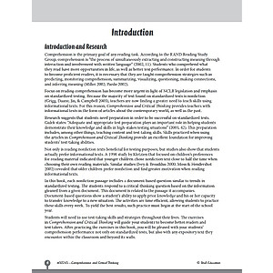 Comprehension and Critical Thinking Grade 5 (Comprehension & Critical Thinking)