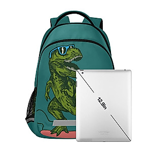 T-Rex Dinosaur Backpack for Students Boys Girls School Bag Travel Daypack Rucksack