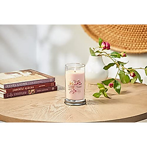 Yankee Candle Pink Cherry & Vanilla Signature Medium Pillar Candle, 14.25oz