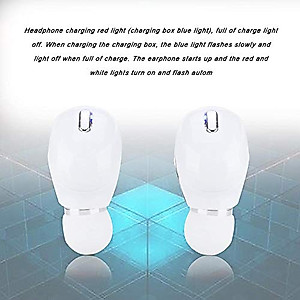 Wireless Earbuds, Mini Sports Wireless Bluetooth 5.0 Earphone Support 5H Playtime in-Ear Universal TWS Headphones with Mic for Sports, Fitness, Leisure, Driving, Office, etc.(White)