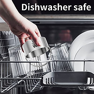 M JNGMEI 6 Pieces Stainless Steel Cookie Biscuit Cutter Set 2'', 3'',3.5'', 4'',5''and6'' Biscuit Plain Edge Round Cutters large Sizes Shape Molds Ranging from 2-6 Inches Multiple Sizes