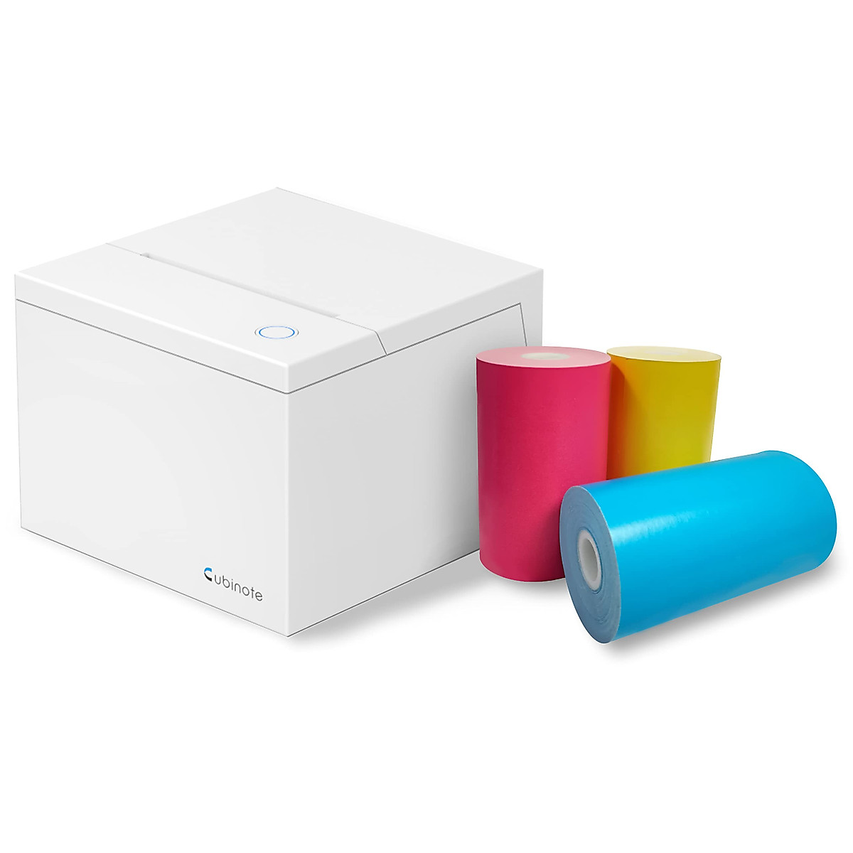 Cubinote Pro Thermal Printer | Inkless Sticky Note Printer | Photo Printer | Wi-Fi and Bluetooth Mode | Compatible with iPhone and Android (White)