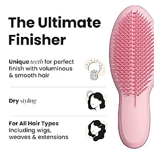 Tangle Teezer Ultimate Finisher Hairbrush, Smooths Strands, Adds Volume & Shine, for All Hair Types, Pink