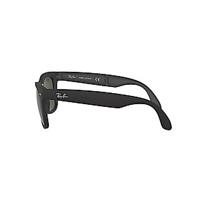 Ray-Ban Men's Folding Wayfarer Sunglasses, Matte Black, 54 mm
