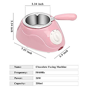 Freehawk Chocolate Melting Pot,Chocolate Melting Warming Fondue Set,Mini Electric Heated Choco Melting Pot for making Chocolate