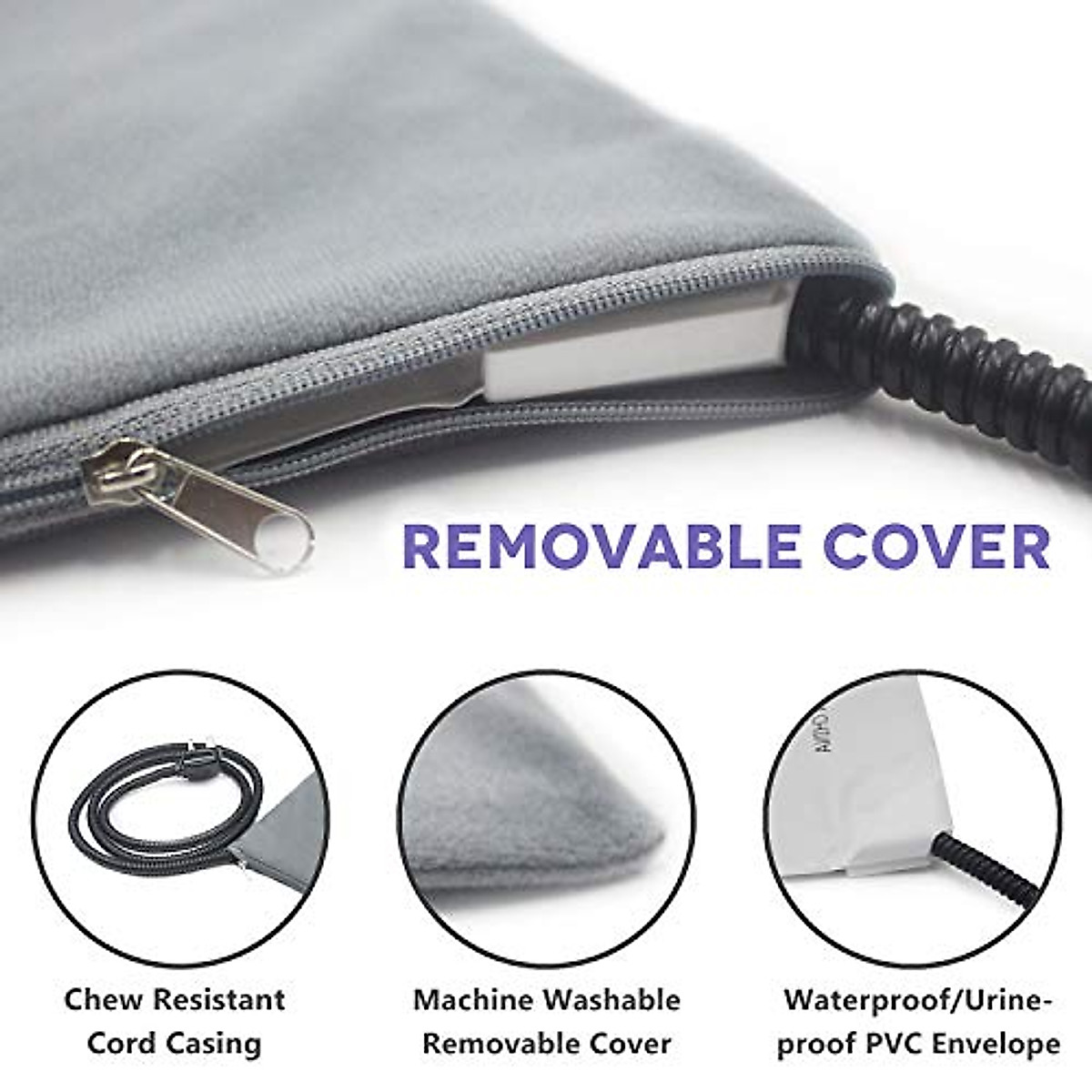 Pet Heating Pad for Cat Dog,Soft Electric Blanket Auto Temperature Control Waterproof Indoor,House Heater Animal Bed Warmer Heated Floor Mat,Whelping Supply for Pregnant New Born Pet