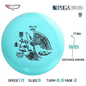 Yikun Disc Golf Disc Driver 165-170g Speed Disc Golf for All Professional Disc Golf Play Outdoor Games (Disc Colors May Vary)
