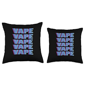 Vape Blurry Blue Throw Pillow