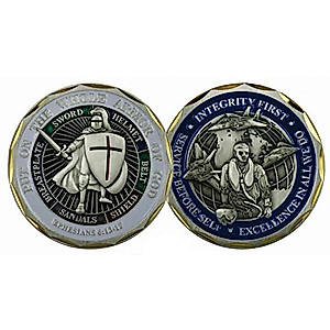 Eagle Crest Put on the Whole Armor of God Ephesians 6:13:17 Airman Challenge Coin 3104