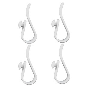 Hooks Accessories for Bogg Bags,4Pcs Insert Holder Charm Accessory Organize Valuables on Bag,Rubber Beach Bags Decordation (White)