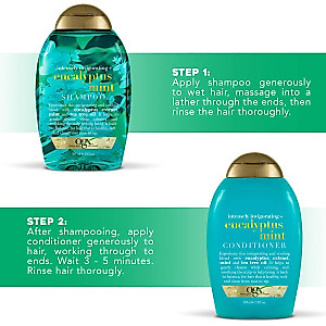 OGX Intensely Invigorating + Eucalyptus Mint Conditioner, 13 Ounce
