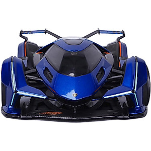 Maisto Diecast Cars Lambo V12 Vision Gran Turismo Blue Metallic 118 Diecast Model Car by Maisto 31454