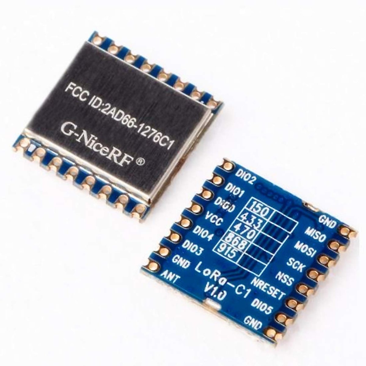 Compatible with RFM95W，LoRa 1276 Chip Module with Arduino 100mW Long Range Wireless Transceiver Module, LORA1276-C1 x 2 pcs