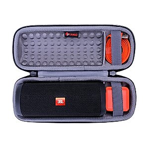 XANAD Case for JBL Flip 4/3 or Flip Essential 2/1 or Sonos Roam 2/1 Waterproof Portable Bluetooth Speaker Speaker Hard Storage Carrying Protective Bag Grey