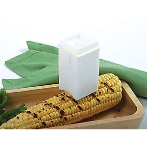 Happy Sales Corn Butter Spreader (Set of 2), White