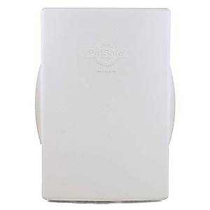 PetSafe Extreme Weather Energy Efficient Plastic Pet Door for Cats and Dogs - Large,White