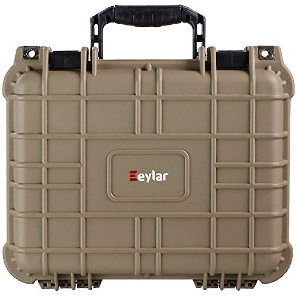 Eylar Protective Camera Hard Case Water & Shock Proof with Foam 13.37 inch 11.62 inch 6 inch Tan (Tan)