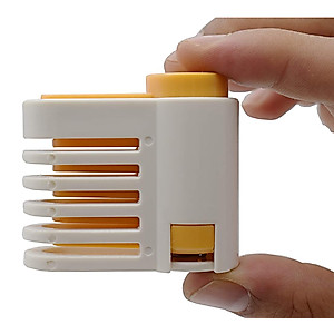 2PCS DIY Cake Slicer, Stratification Auxiliary, Bread Slice, Toast Cut, 5 Layers Leveler Slicer, Kitchen Fixator Tool (2, Orange)