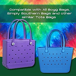 BOGLETS PREMIUM - Phone Holder New 2023 Edition Accessory Charm - Decorative Organizer Accessories Compatible with Bogg Bags, Simply Southern and other Tote Bags. (White)