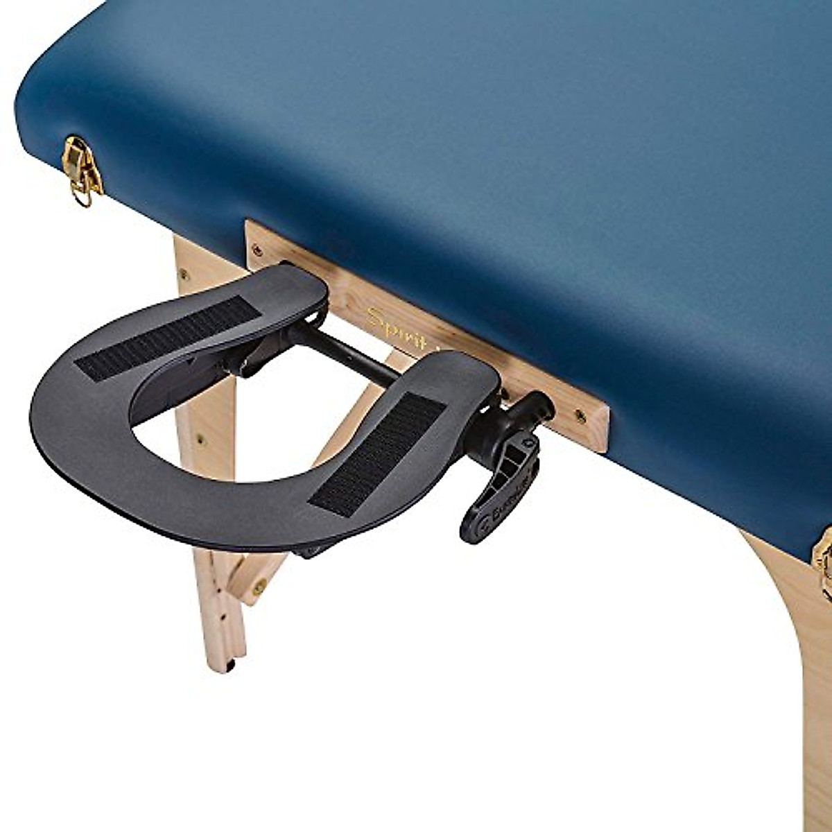 EARTHLITE Massage Table Face Cradle DELUXE ADJUSTABLE - Durable, Fully Adjustable Headrest Platform for massage chairs & tables, Black